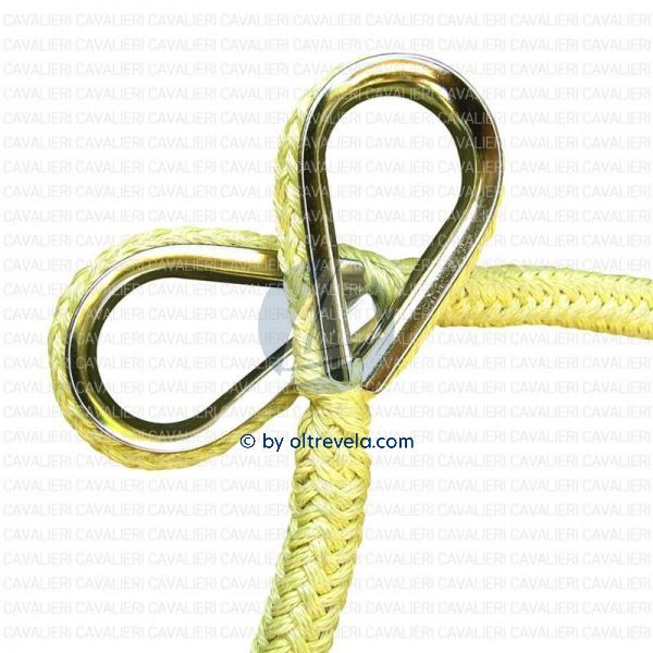 Cordescotte.it OV1071.10-GIA Corda antincendio in Kevlar Ø10 gialla kit ...